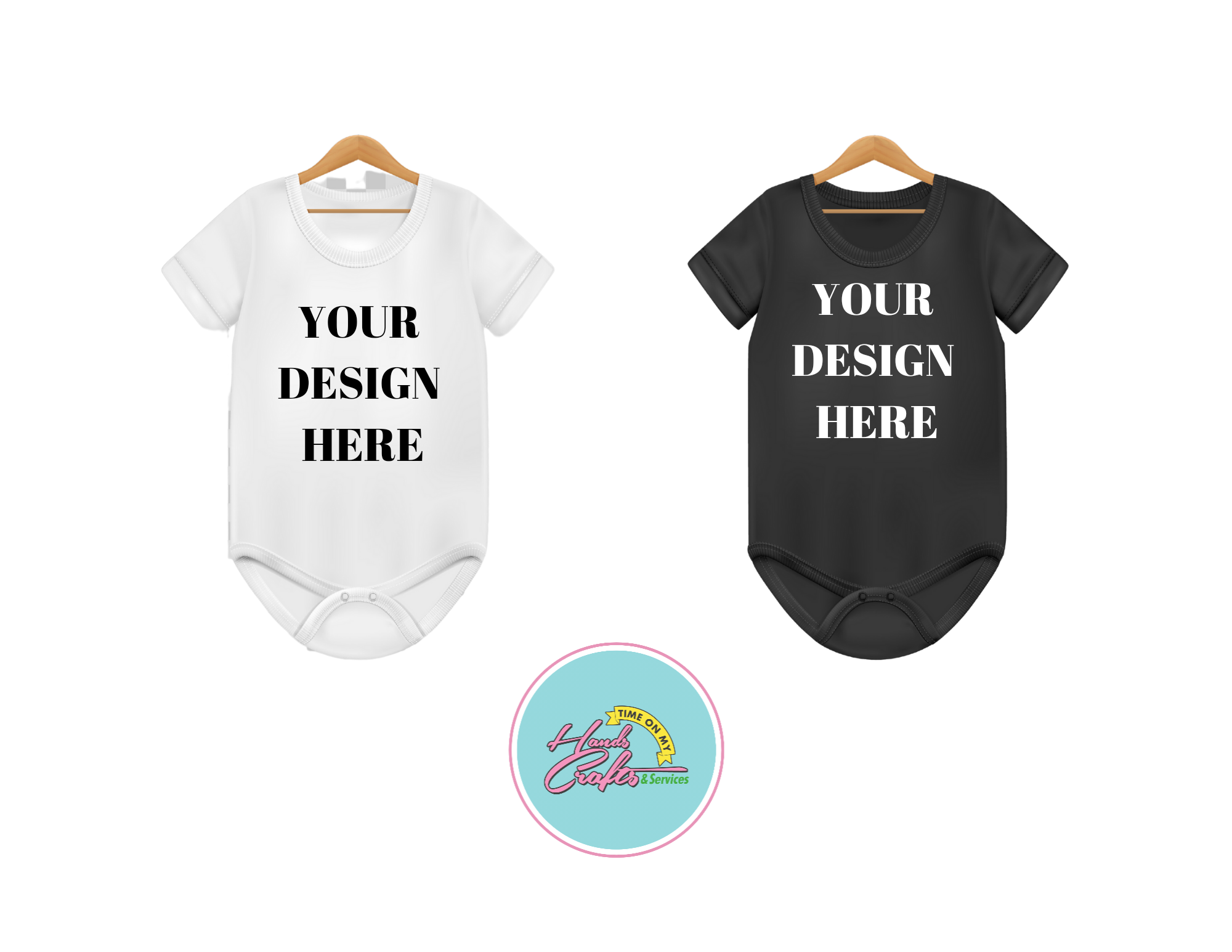 Custom | Onesie *Front Design Only* – Time On My Hands: Crafts & Services